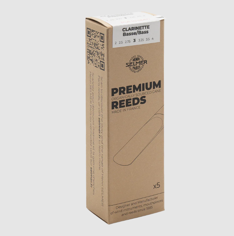 Henri Selmer Paris Premium Bass Clarinet Reed, 3.0 – JS Music